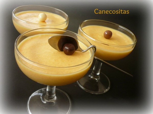 Mousse de melocotón expres con thermomix